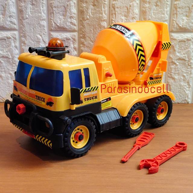 Jual Mainan Truk Molen Mixer Jumbo Mobil Mobilan Anak | Shopee Indonesia