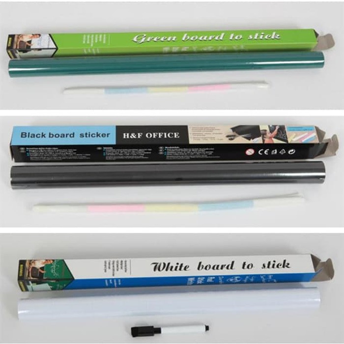 Jual WALLPAPER STICKER BLACK BOARD WHITE BOARD GREEN BOARD PAPAN TULIS ...