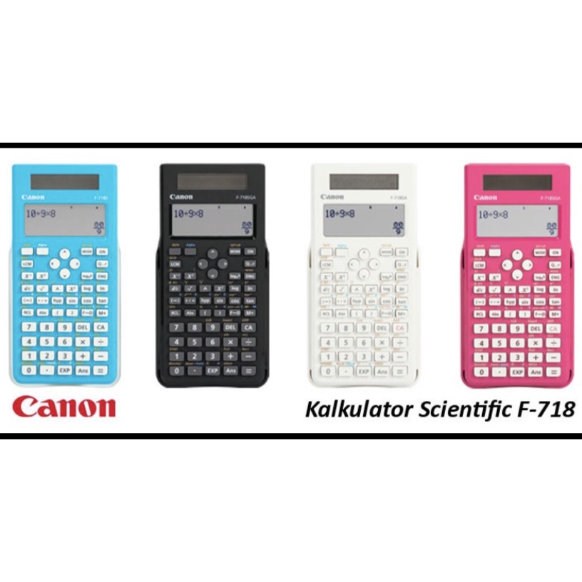 Jual KALKULATOR CANON SCIENTIFIC CALCULATOR F-718S | Shopee Indonesia