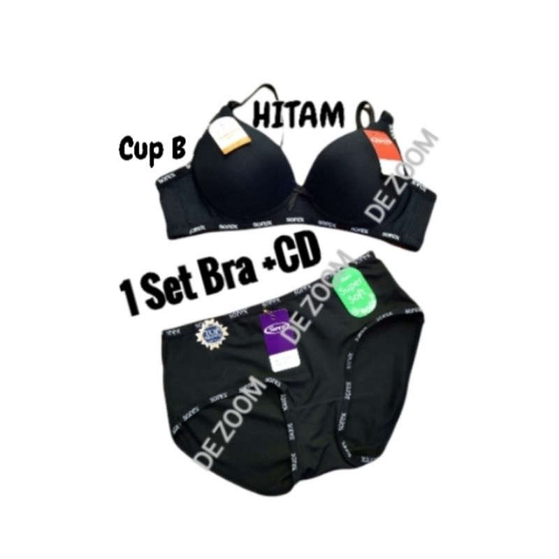 Jual Bh Sorex Bra Set 1set Cup B Dan Cup C Tanpa Kawat Casual Style