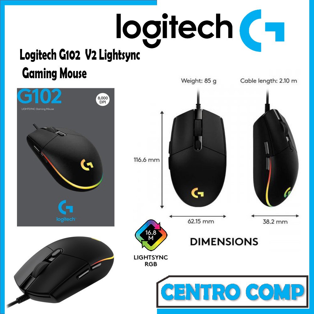 Jual LOGITECH G102 Lightsync Gaming Mouse - Logitech G102 V2 Lightsync RGB | Shopee Indonesia