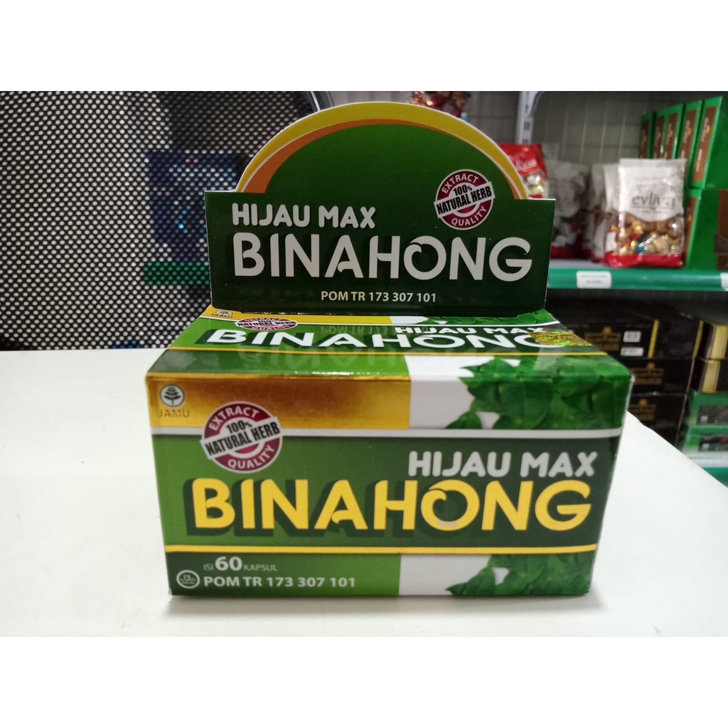 Jual Hijau Max Binahong isi 60kapsul | Shopee Indonesia