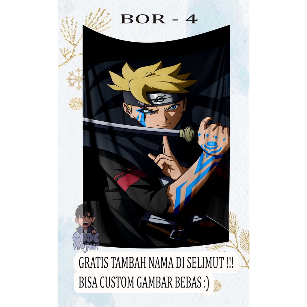 Jual boruto - selimut anime boruto - custom selimut boruto - anime ...
