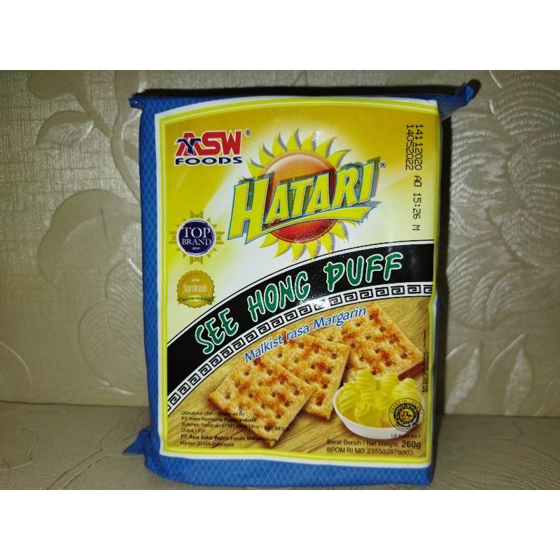 Jual HATARI SEE HONG PUFF RASA MARGARIN 260 GRAM / MALKIST HATARI ...