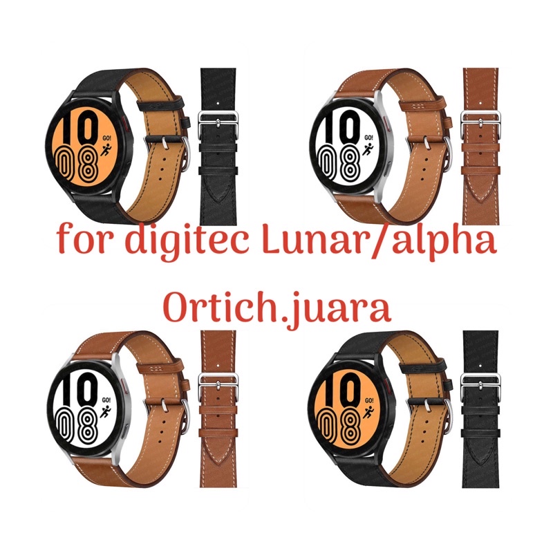 Jual KC 22mm Tali Kulit Asli Untu Jam Tangan Digitec lunar/Alpha/Ortich ...