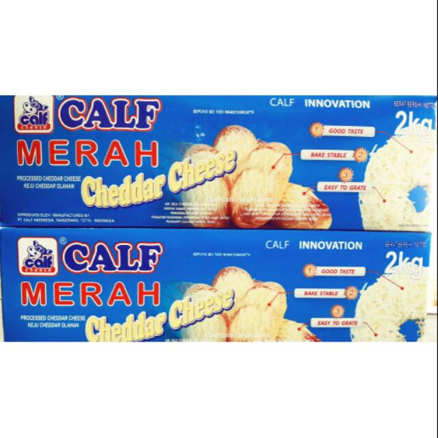 Jual MURAH Calf Merah Keju Cheese Cheddar 2 kg | Shopee Indonesia