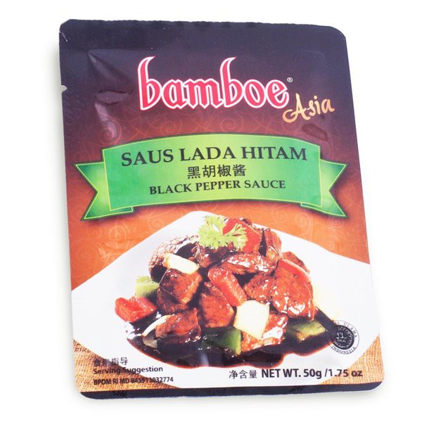 Jual BAMBOE Asia Saus Lada Hitam Bumbu Instant 50g - Black Pepper Sauce ...