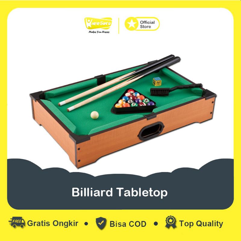 Jual HANNSBRO Mainan Mini Billiard / Tabletop Pool Table / Billiard ...