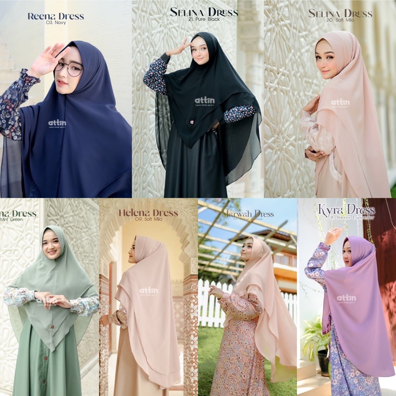 Jual HIJAB/BERGO/KHIMAR DOUBLE LAYER BAHAN CERUTI NAIRA/NAHIRA BY ATTIN ...