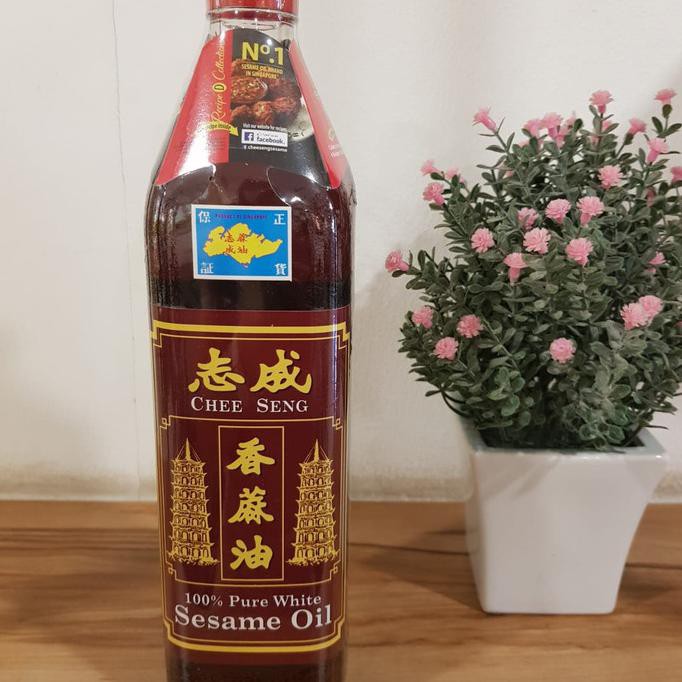 Jual Minyak Wijen Chee seng / sesame oil pagoda chee seng - 375 Ml ...