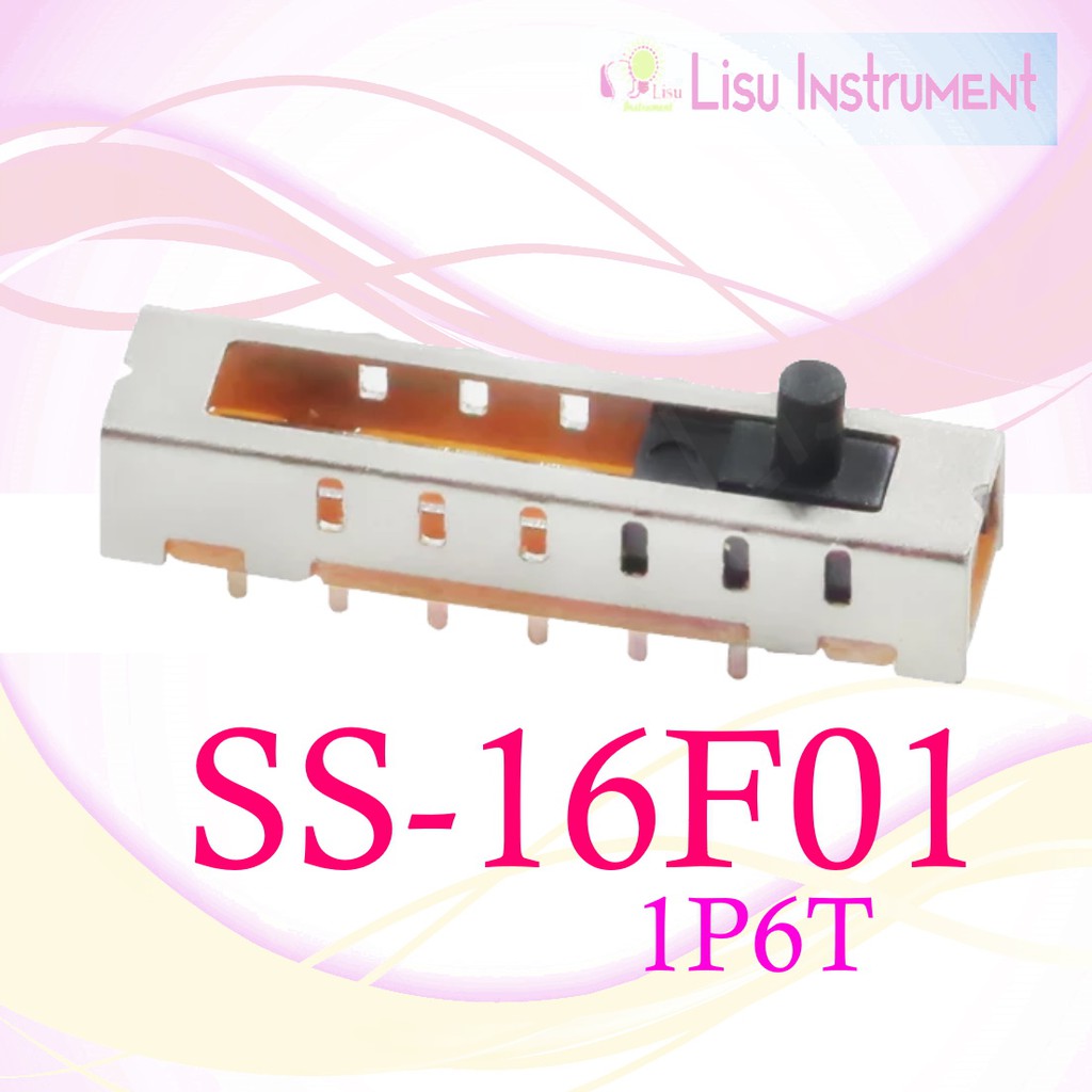 Jual SS-16F01 1P6T Vertical Slide Switch SPDT SS16F01-G4 | Shopee Indonesia