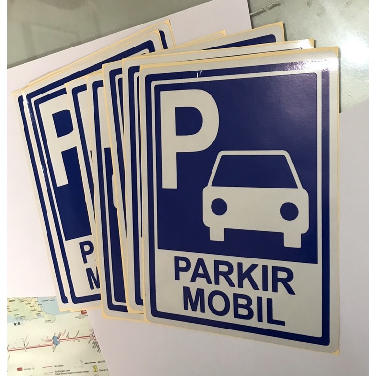 Jual Rambu sign stiker parkir mobil petunjuk jalan raya menyala lampu ...