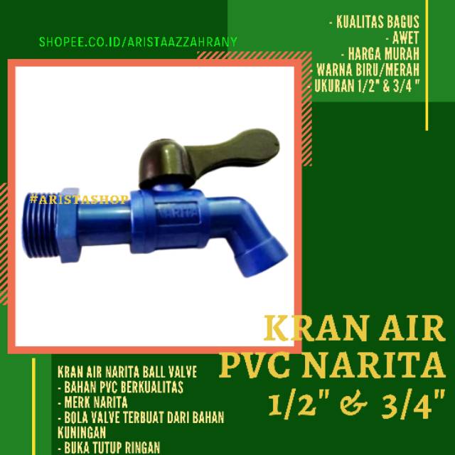 Jual Kran Air PVC | Kran Taman Tembok | Ball Valve Awet ; | Shopee ...