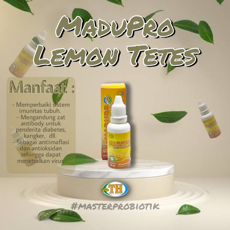 Jual Madupro Lemon Tetes Probiotik Bio TH ( 30 ml ) | Shopee Indonesia