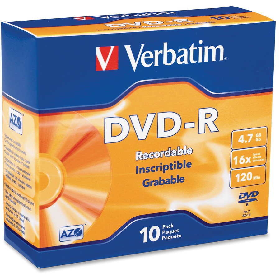 Jual Verbatim DVD-R 10 Disc Pack 4.7 GB 16x | Shopee Indonesia
