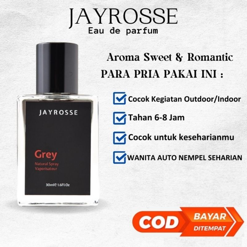Jual JAYROSSE PERFUME GREY 30ML PARFUM VIRAL TERLARIS | Shopee Indonesia