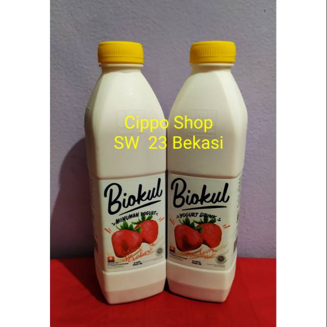 Jual Biokul Yogurt Drink STRAWBERRY 1 liter , PROMO TERMURAH | Shopee ...