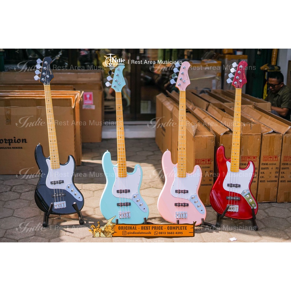 Jual Gitar Bass Scorpion Jazzbass Model SJ200 l SJ 200 l SJ-200 ...