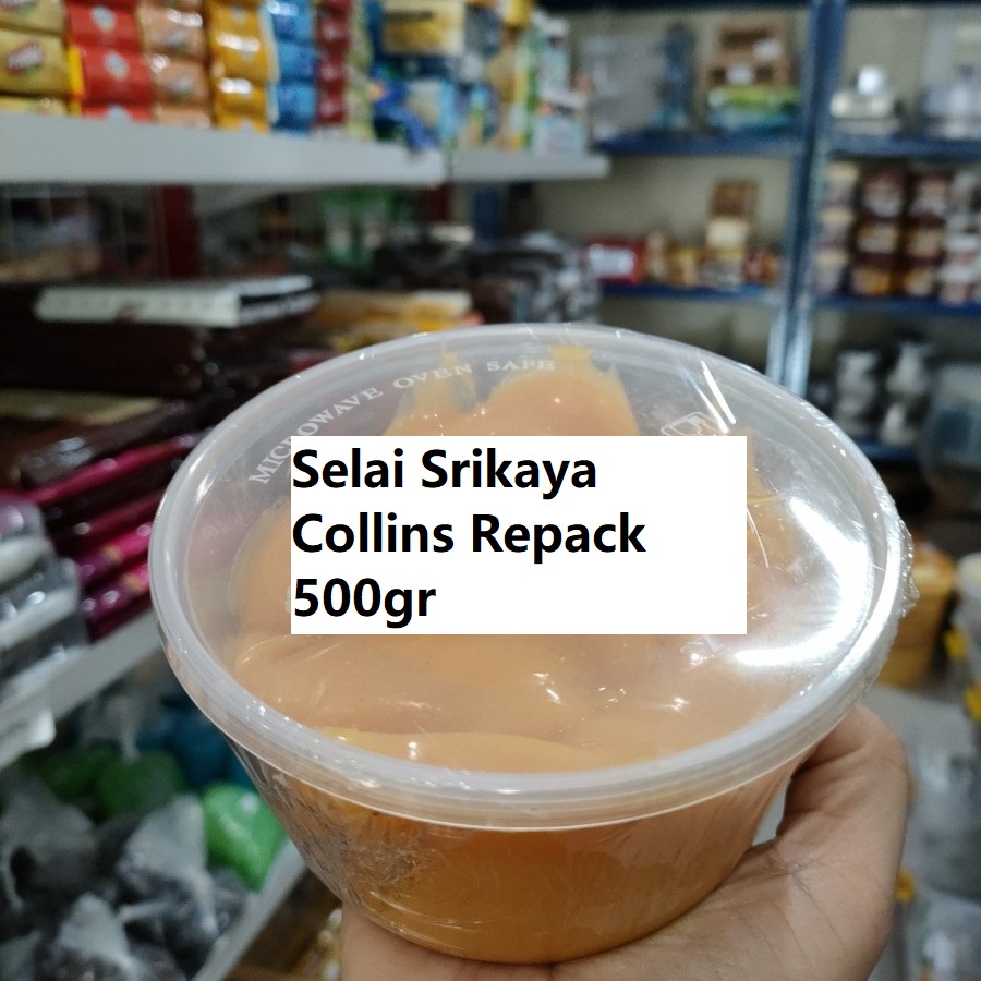 Jual Selai Jam Sari Kaya Srikaya Collins Topping Isian Kue Roti Repack ...