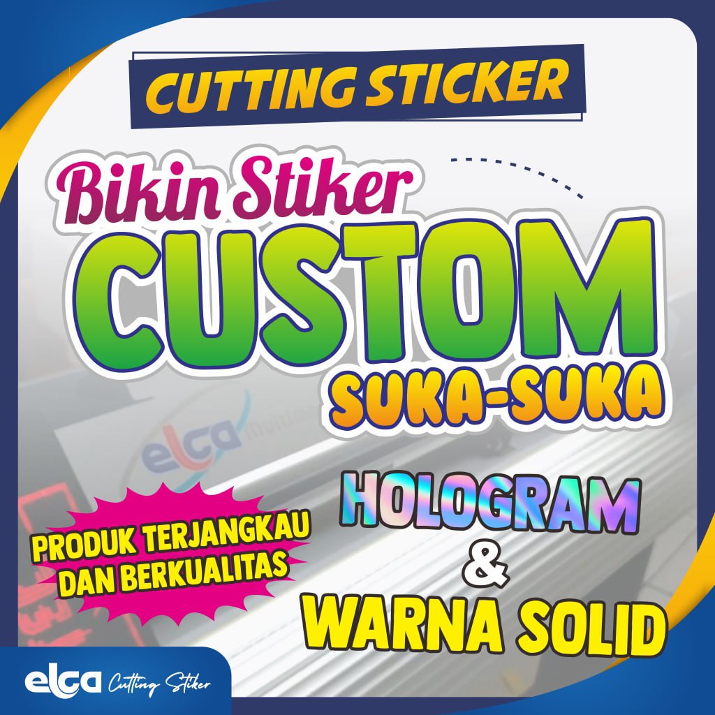 Jual Stiker Custom Untuk Usaha / Stiker Gerobak/ Stiker Kaca / Stiker ...