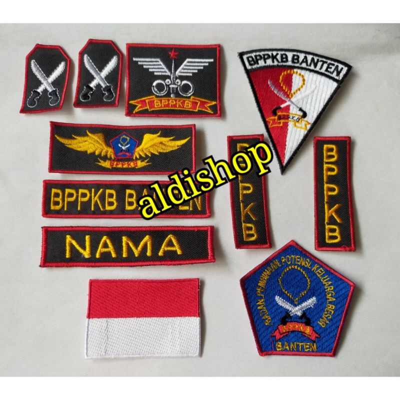 Jual logo bordir BPPKB BANTEN satu set plus nama | Shopee Indonesia