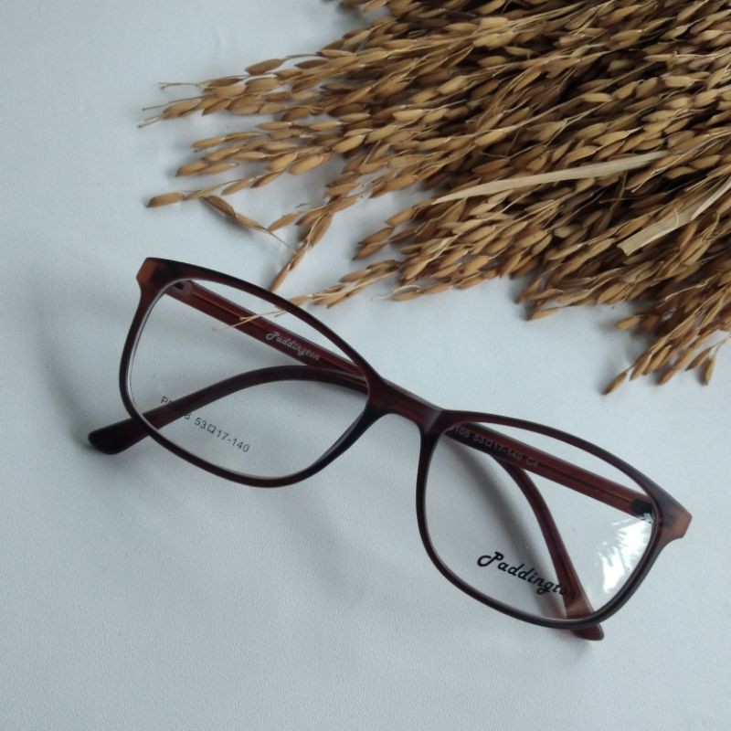Jual Frame Kaca Mata Paddington, Seri : PD 108 C 04 Brown Doff | Shopee ...