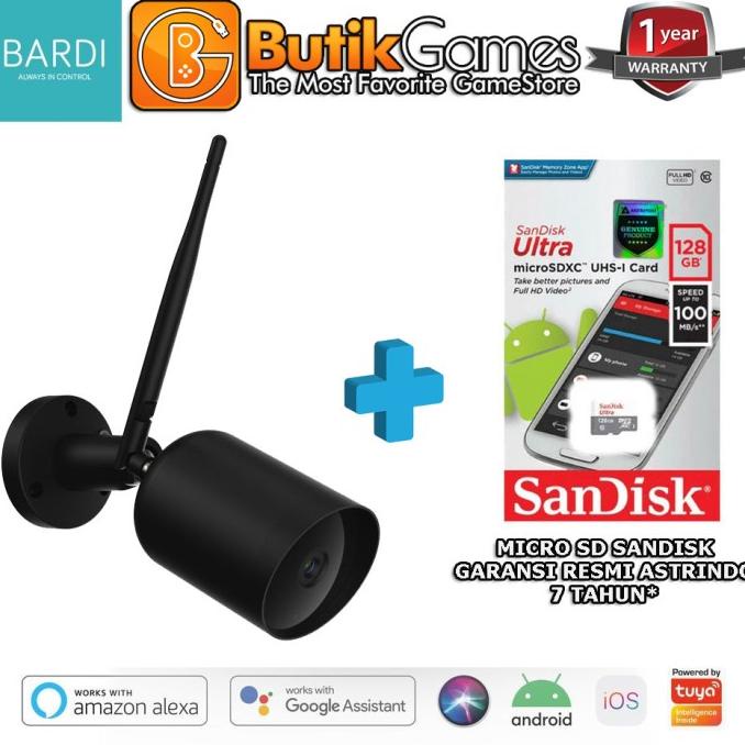 Jual Kamera Camera CCTV BARDI Smart Outdoor Static IPCam + Memori 128GB ...