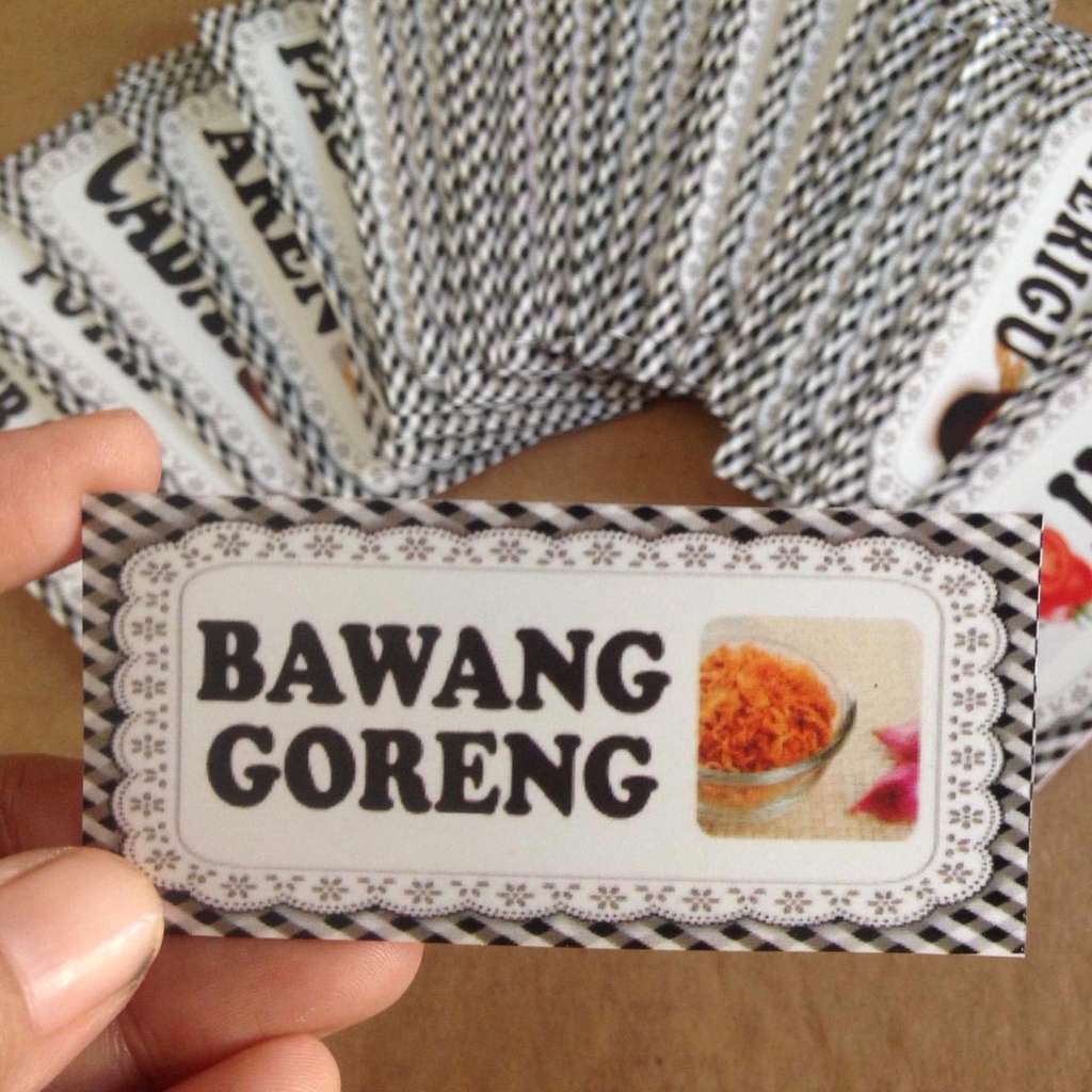 Jual (KODE P2) STIKER BUMBU | LABEL BUMBU | STIKER BUMBU DAPUR | NAMA ...