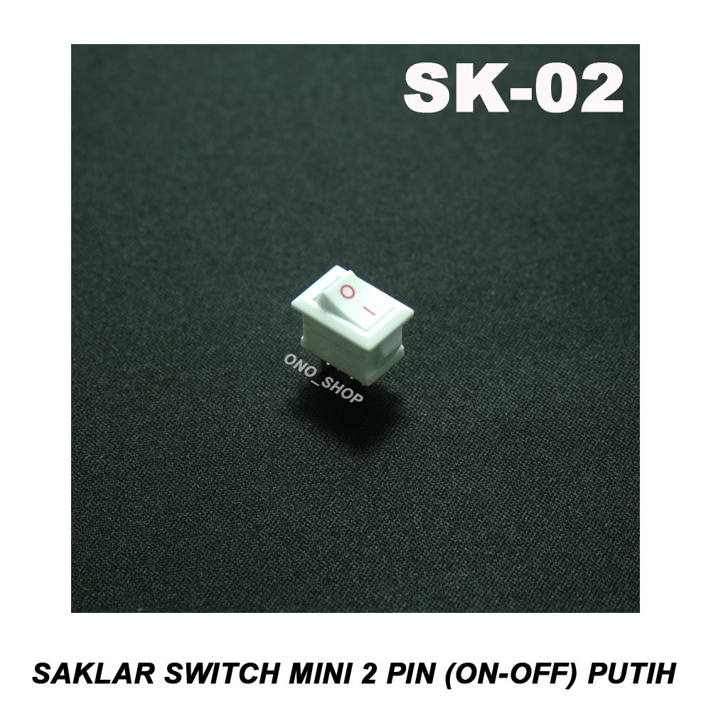 Jual Saklar Switch Mini 2 Pin (ON-OFF) Putih | Shopee Indonesia
