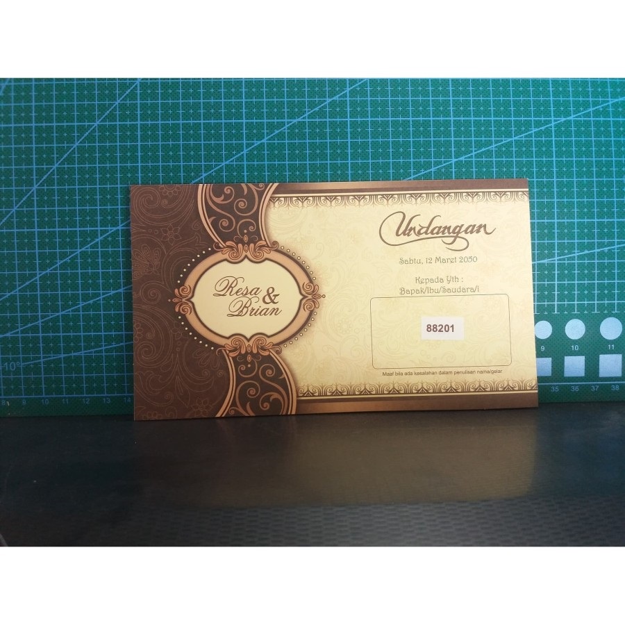 Jual Undangan Pernikahan/Khitan Cetak ERBA 88201 Banyak Bonus & Murah ...