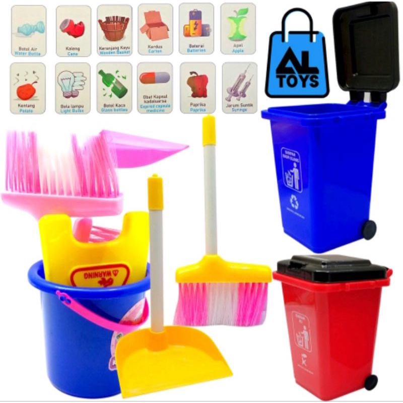 Jual Mainan Cleaning Set Toys - Mainan Anak Alat Kebersihan Sapu Plus ...
