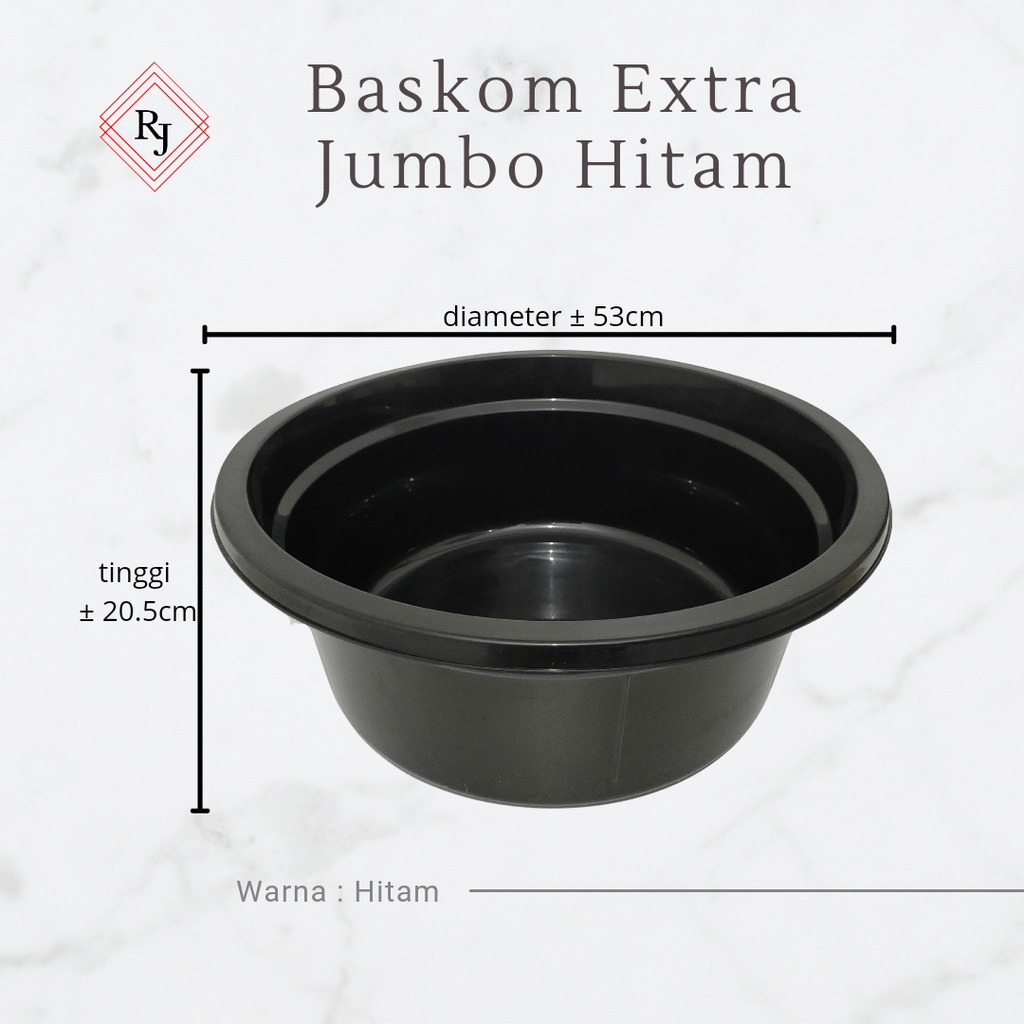 Jual Baskom Ember Bak Air Besar Plastik Extra Jumbo Hitam | Shopee ...