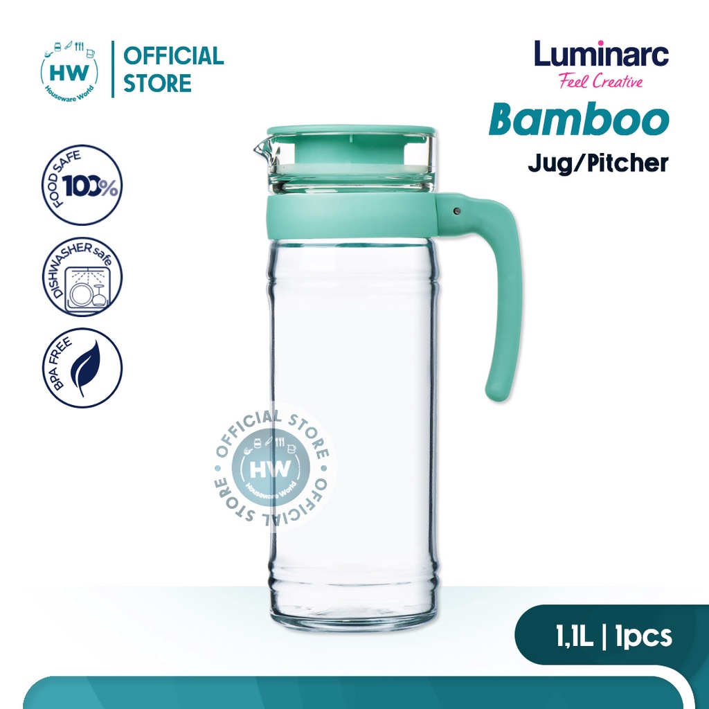 Jual Luminarc Jug/Pitcher/Teko Bamboo 1,1L - 1Pcs | Shopee Indonesia