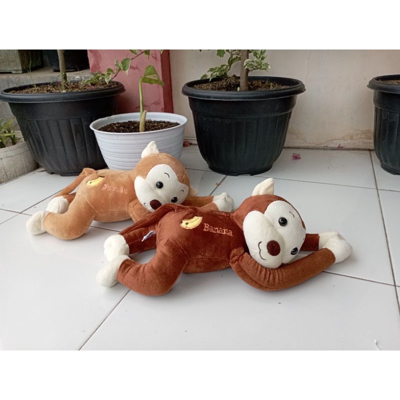 Jual Boneka Monyet Banana Gantung Ukuran Sedang Hadiah Kado Gift Lucu ...