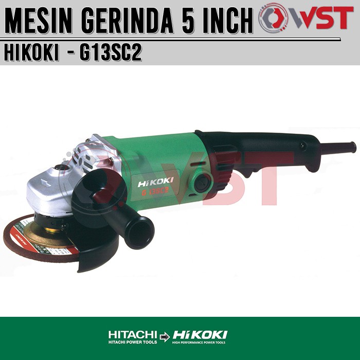 Jual Mesin Gerinda 5Inch Hitachi Hikoki G13SC2 / Paddle Switch 1200Watt ...