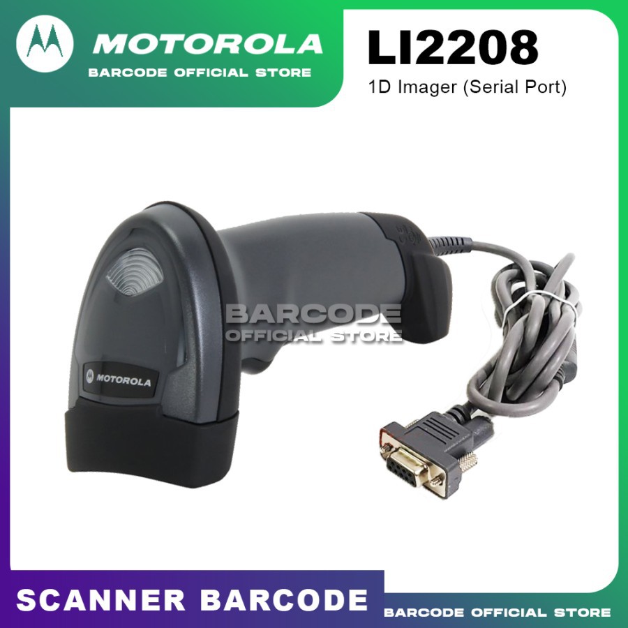Jual BARCODE SCANNER MOTOROLA ZEBRA SYMBOL LI2208 1D LI-2208 RS232 ...