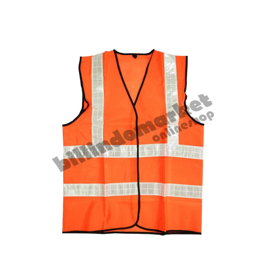 Jual Rompi Safety Vest Polyester Orange High Quality Singapore | Shopee ...