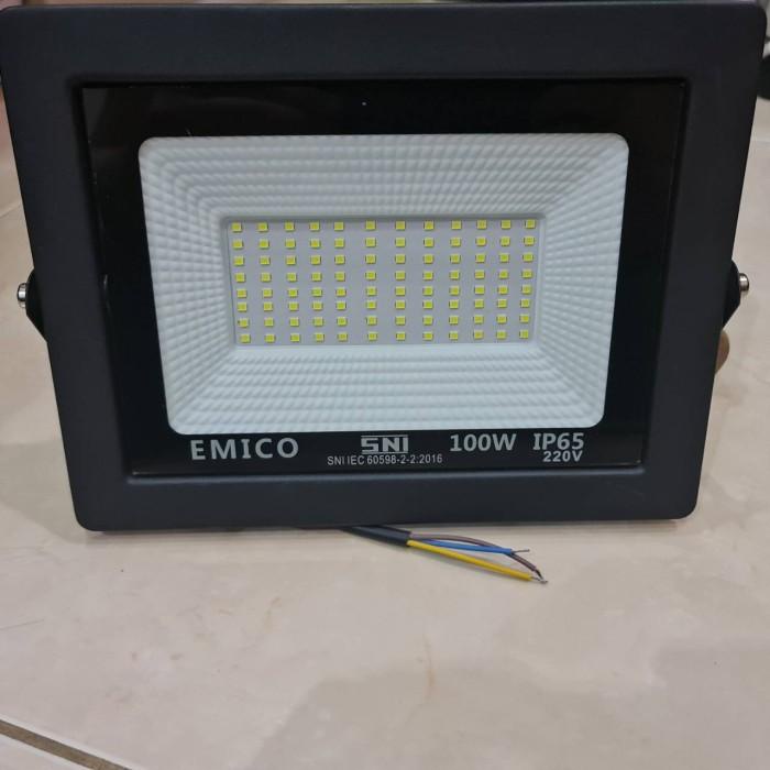 Jual Lampu Sorot 100W PUTIH Emico/Lampu Tembak LED 100 Watt IP65 EMICO | Shopee Indonesia