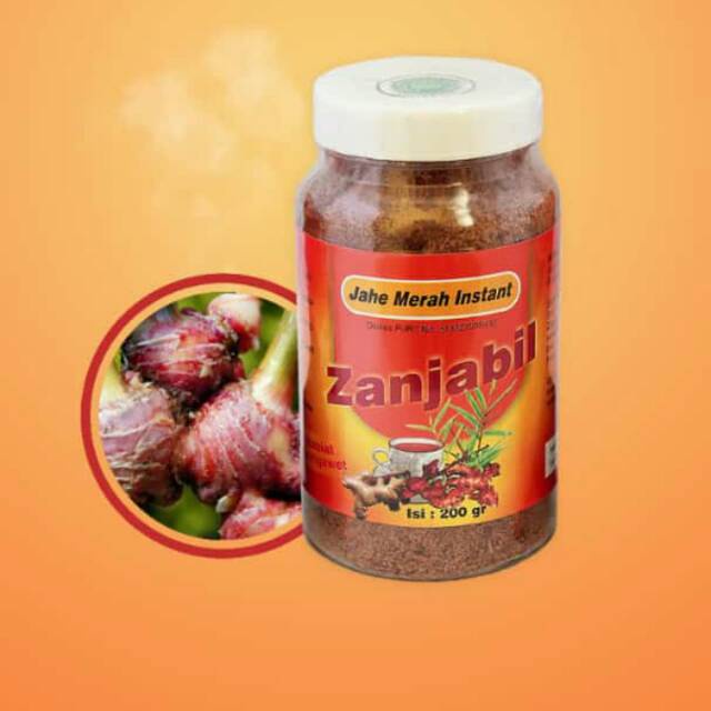 Jual Minuman Kesehatan Jahe Merah Instant Zanjabil Toples 200gram