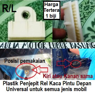 Jual plastik penjepit rel kaca pintu depan mobil kiri kanan universal ...