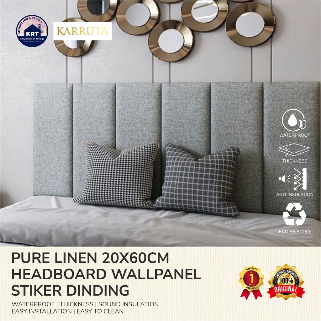 Jual KARRUTA - Headboard Pure Linen | Model Persegi Panjang - Headboard ...