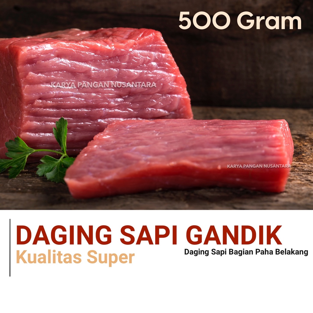 Jual DAGING SAPI GANDIK 500 GRAM / BEEF SILVERSIDE / BEEF TOPSIDE ...