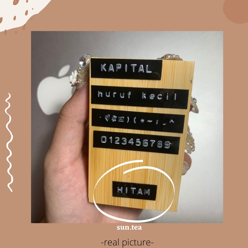 Jual CUSTOM LABEL STICKER NAMA EMBOSS TIMBUL 3D WATERPROOF (ANTI AIR ...