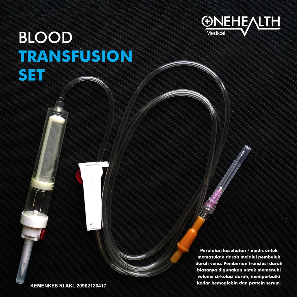 Jual Onehealth Blood Transfusion Set selang transfusi darah | Shopee ...