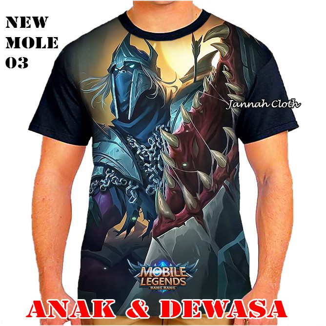 Jual Baju Kaos Mobile Legends Hero Hanzo Undead King 3D Printing | Shopee Indonesia