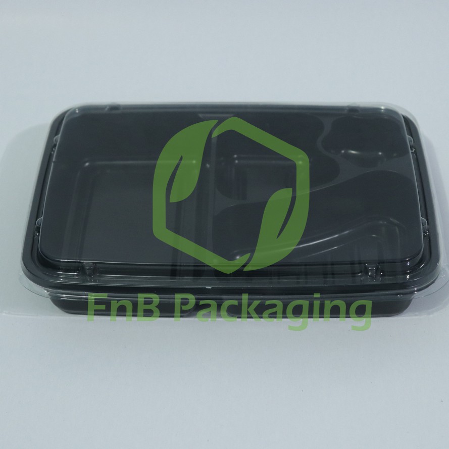 Jual Mika Bento /Box Tray Bento/Nasi Bento - HITAM (50 pcs) | Shopee ...