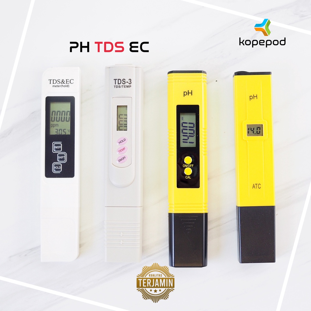 Jual PH Meter dan TDS EC (PAKET) TDS Meter dan PH Meter PH Tester PH ...