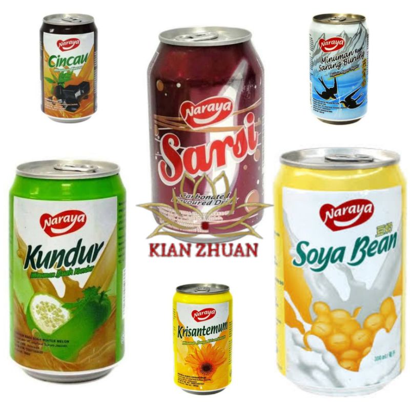 Jual Naraya Minuman Kaleng BirdNest, Chrysanthemum,Cincau,Kundur,Sarsi ...