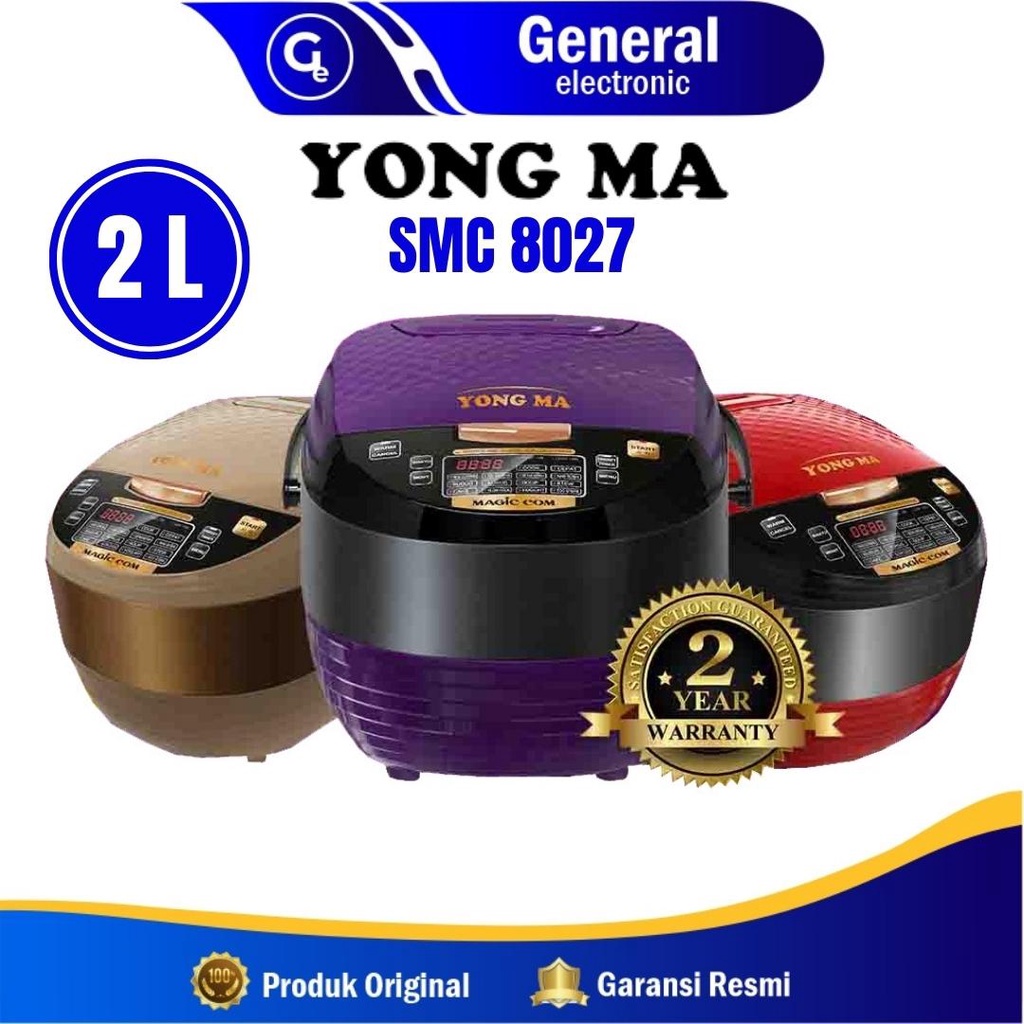 Jual Yong Ma SMC 8027 Digital Rice Cooker 2 Liter SMC8027 | Shopee ...