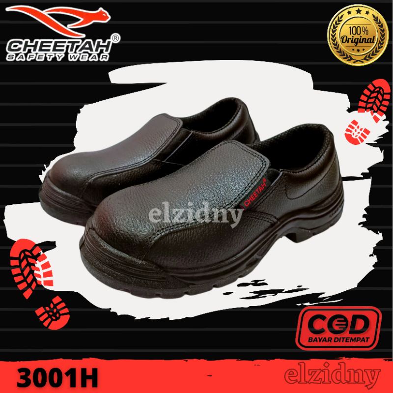 Jual Sepatu Safety CHEETAH 3001H safety shoes selop slop sepatu kerja ...